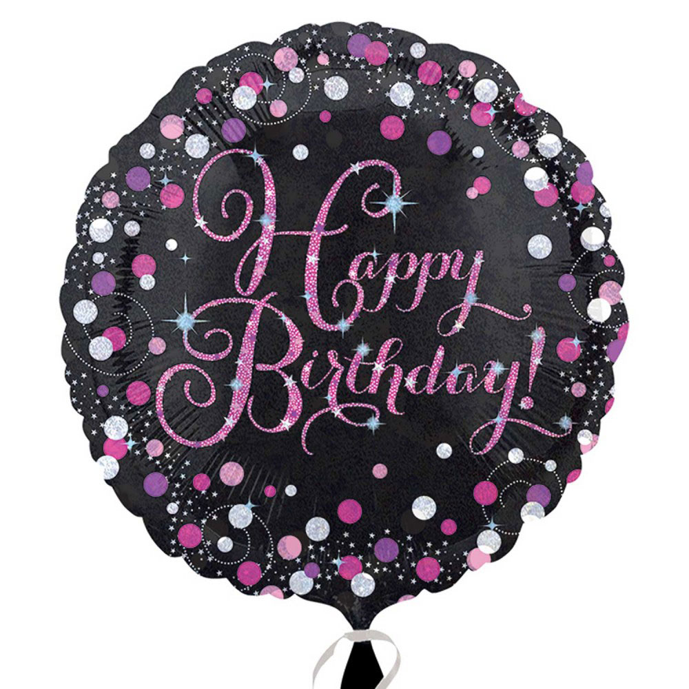 Pink Celebration Prismatic Foil Balloon | WeDeliverGifts