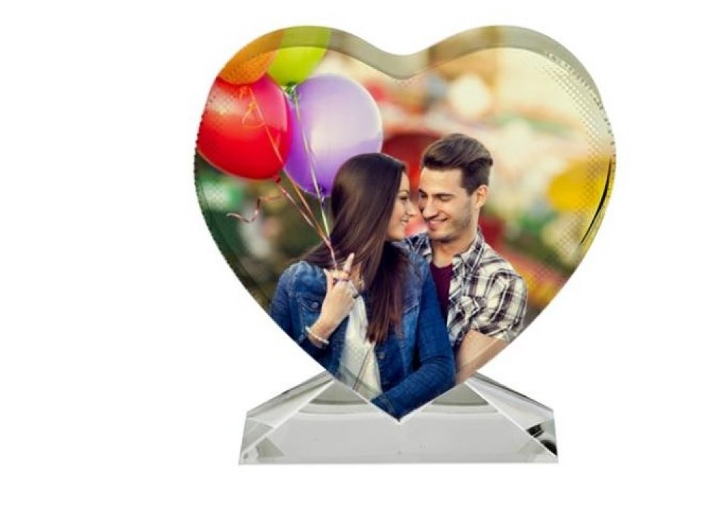 Heart Shape Glass Photo Frame | WeDeliverGifts